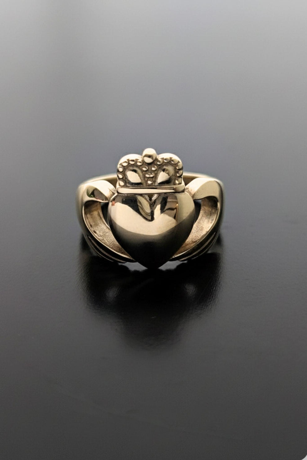 Large Legacy Claddagh Ring Solid Gold – Claddagh Design