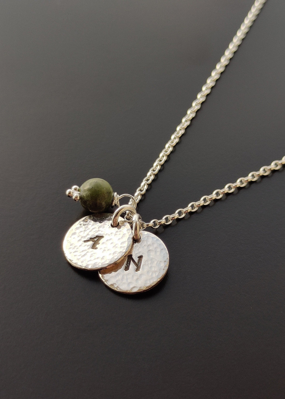 Double Initial Pendant – Claddagh Design