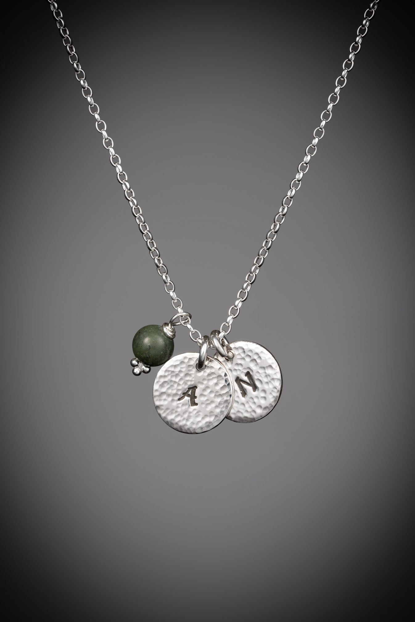 Double Initial Pendant – Claddagh Design