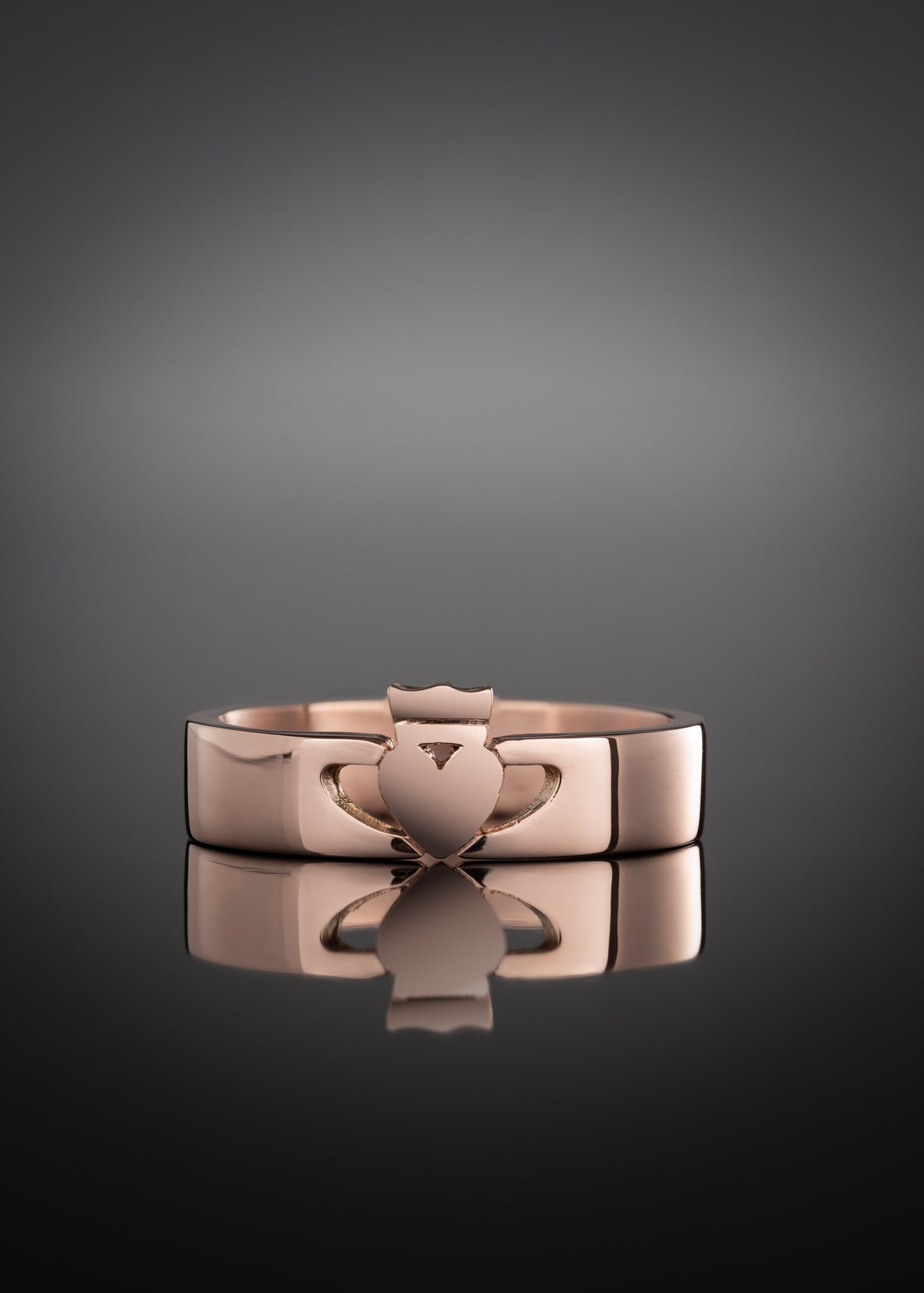 Rose Gold Claddagh Ring Modern – Claddagh Design